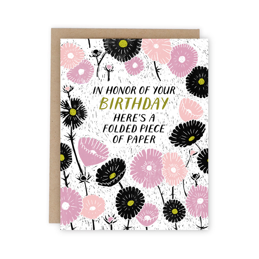 Folded Paper Birthday Card – Wit & Whistle